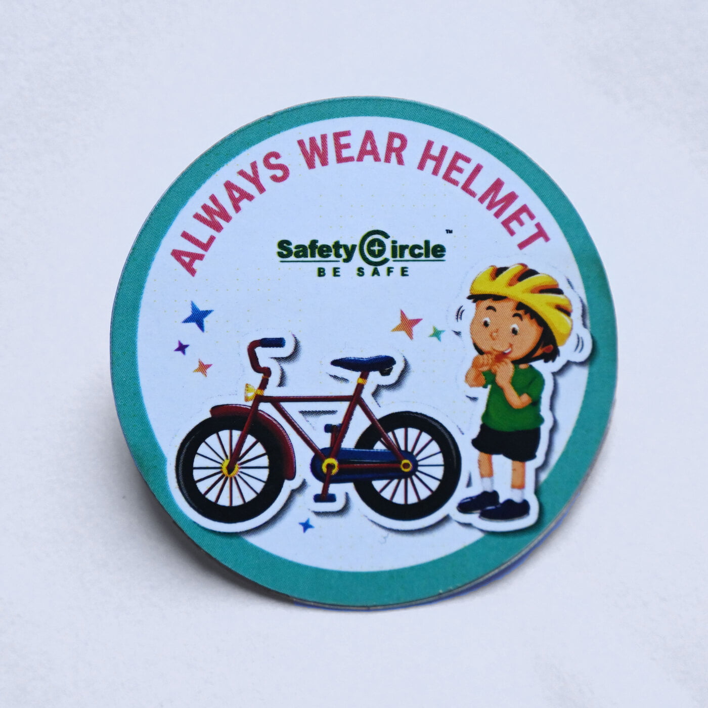 Always wear helmet badge (Jellyfish) (Pack of 100)